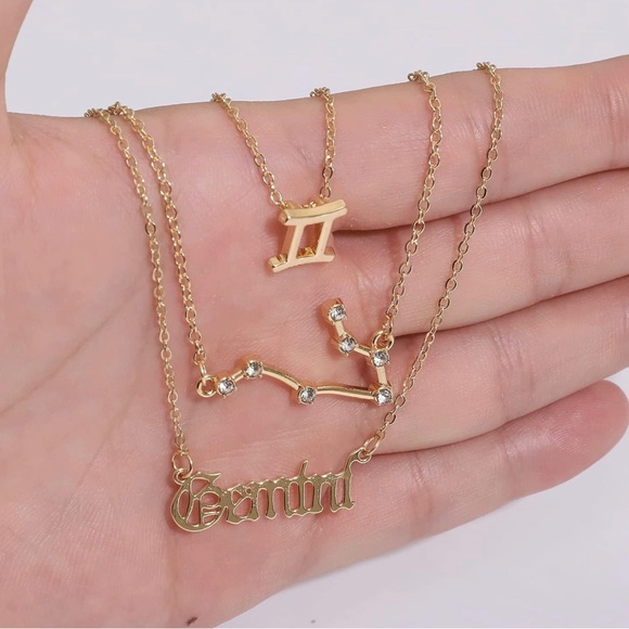 Jewelry | New Zodiac 12 Constellation Pendant Necklace Astrology Gold ...